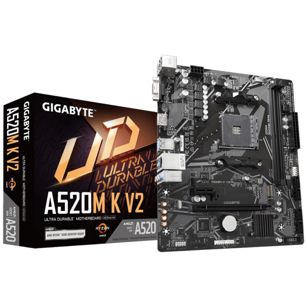GIGAYBTE A520M K V2 AM4 Ryzen DDR4 Motherboard - While Geek