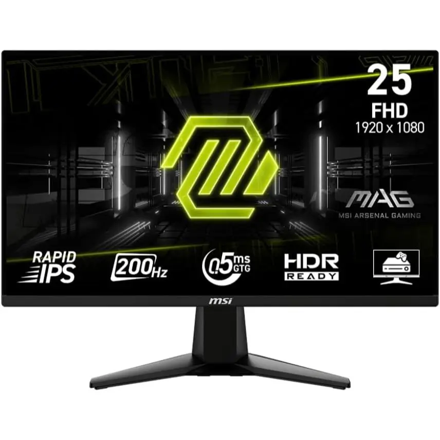 MSI MAG 255F E20 25-inch 1920 x 1080 (FHD) Gaming Monitor, 200Hz, IPS ...